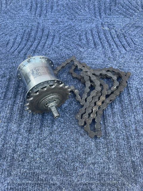 VINTAGE RALEIGH CHOPPER Mk2 Sturmey Archer 3-Speed Rear Gear Hub 3/76 ...