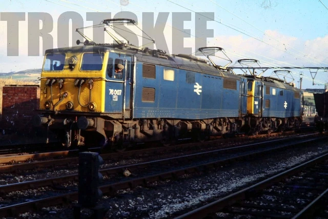 35MM SLIDE BR British Rail Electric Loco Class 76 76007 Brookfold ...