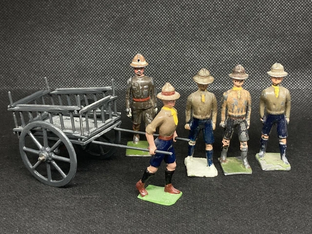 SCOUTS, TREK CART, Scout Master By Britains & Other (Yellow 822) See ...