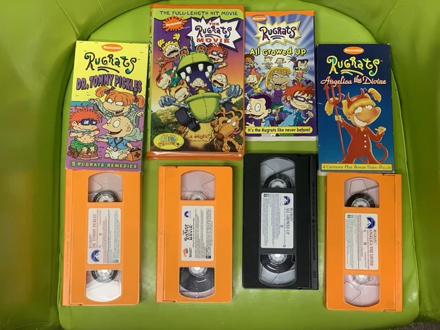 RUGRATS VHS LOT 4 Nickelodeon VHS Tapes Rugrats The Movie Orange VHS ...