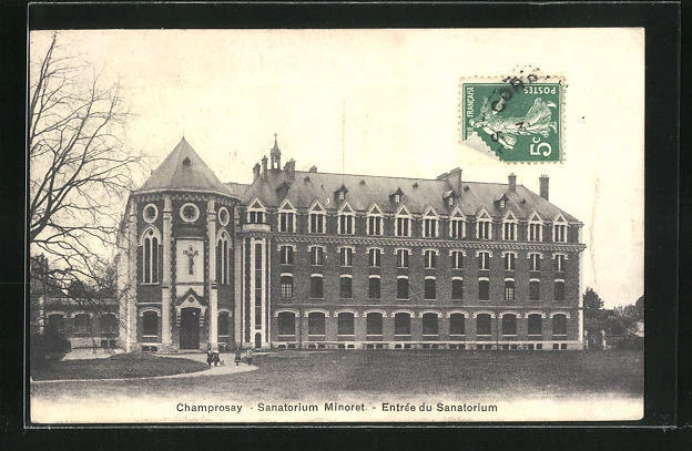 CPA CHAMPROSAY, SANATORIUM Minoret, Entree du Sanatorium 1931 EUR 2,00 ...