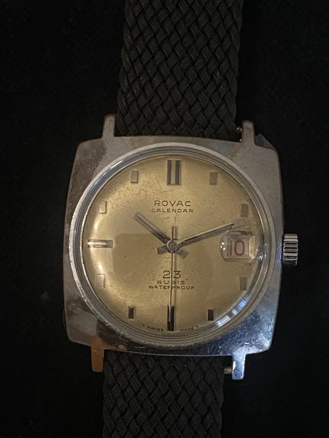 ROVAC CALENDAR 23 Rubis Waterproof Orologio Da Uomo EUR 37,00 - PicClick IT
