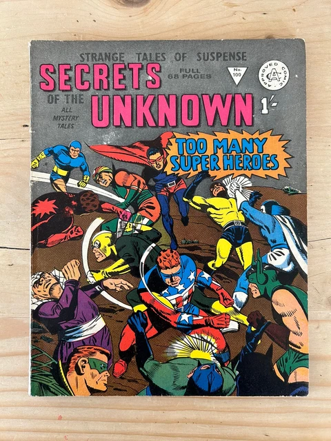 SECRETS OF THE UNKNOWN Comic - No 100 - Alan Class Comic Vintage 1962 ...