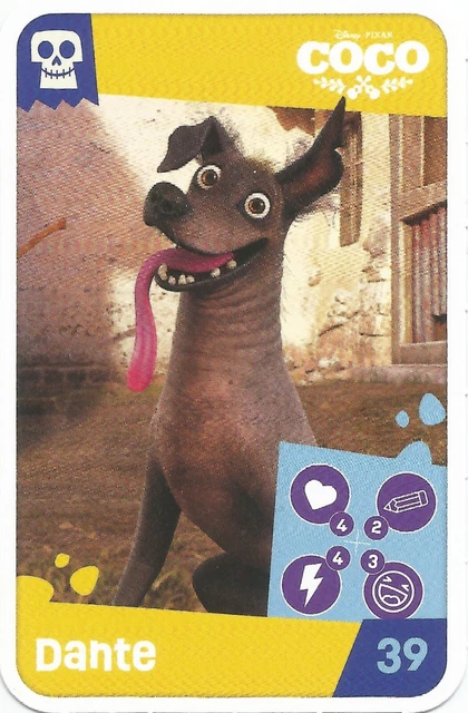 CARTE DISNEY PIXAR. Jouons Revons. Auchan 2024. Coco. Dante N° 39 EUR 1,00 - PicClick IT