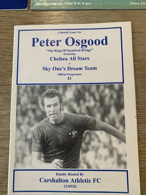 7 CHELSEA TESTIMONIAL Programmes £17.00 - PicClick UK