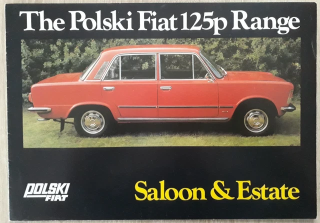 POLSKI FIAT 125P Range Brochure 1978 - Saloon Estate £14.99 - PicClick UK