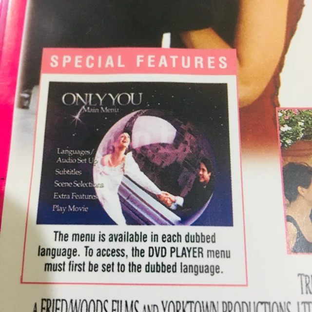 ONLY YOU DVD Marisa Tomei Robert Downey Jr Region 4 $7.98 - PicClick AU