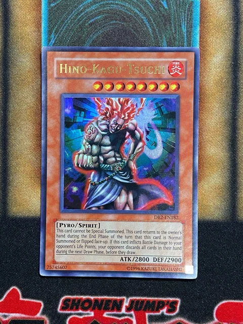 YUGIOH HINO-KAGU-TSUCHI DB2-EN182 Ultra Rare LP £15.15 - PicClick UK