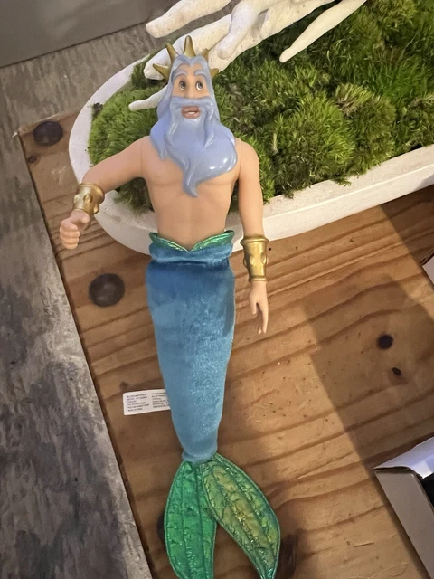 VINTAGE LITTLE MERMAID King Triton Barbie Doll Tail Merman $35.00 ...