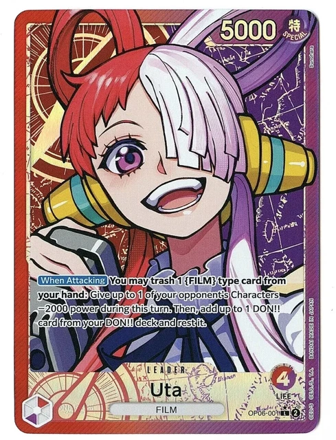 ONE PIECE WINGS Of The Captain Uta Op06-001 Leader Art Ancien Anglais ...