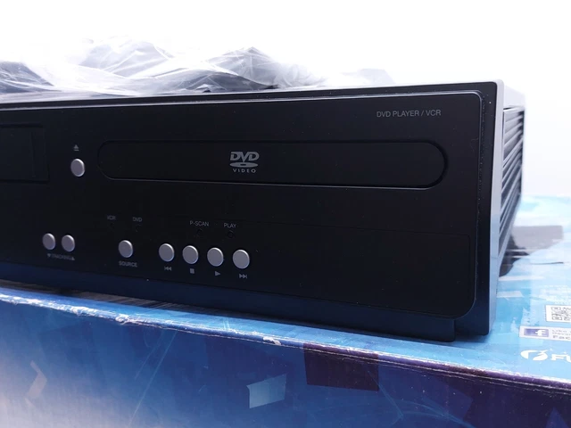 FUNAI CDV225FX4 DVD VCR Combo VHS Player Recorder Box Remote Cords LIKE ...