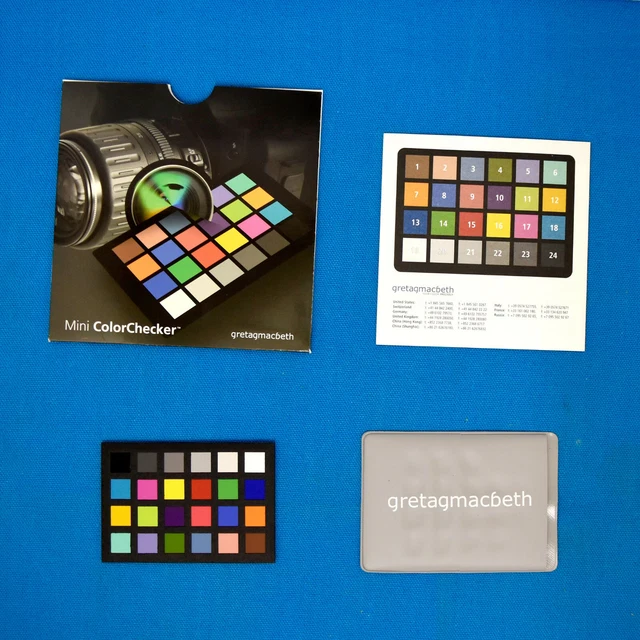 X-RITE GRETAGMACBETH MINI ColorChecker Classic 24 Colors Chart Card $69 ...