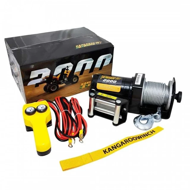 KANGAROOWINCH ARGANO VERRICELLO ELETTRICO 12V TELECOMANDO WIRELESS ...