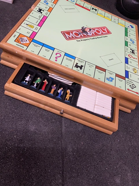 DELUXE WOOD AND Metal Monopoly and Cluedo Games Compendium EUR 115,81 ...