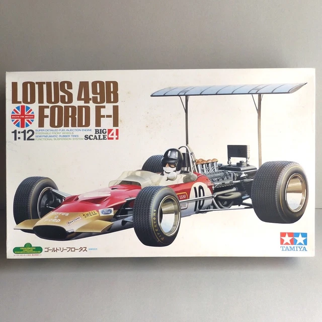 TAMIYA 1:12 LOTUS 49B Ford F1 model kit Big Scale Series 4 / Decal not ...
