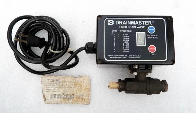 NOS NEW DYNAQUIP Controls Drainmaster Timed Drain Valve Model 4N444 ...