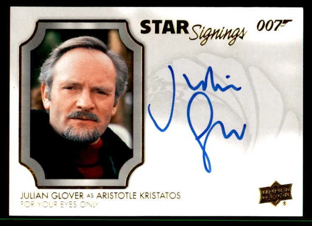 2020 UD JAMES Bond 007 Villains & Henchmen Julian Glover Signed Auto ...