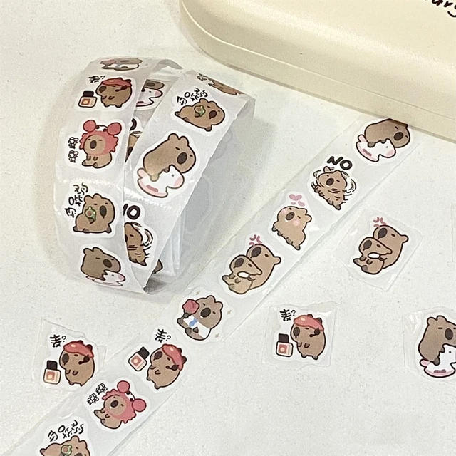 CAPYBARA CREATIVE CAPIBARA Stickers Funny Cartoon Capibara Stickers DIY ...