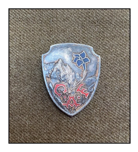 INSIGNE CLUB ALPIN BCP Chasseurs pied Vosges Lorraine Alsace Maginot ...