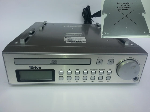 TEVION KÜCHENRADIO mit CD Player zum Aufstellen mit cd ohne Unterbau ...