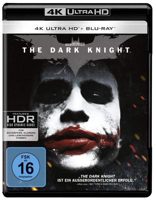 THE DARK KNIGHT (4K Ultra-HD + 2D-Blu-ray) (2-Disc Version) (4K UHD Blu ...