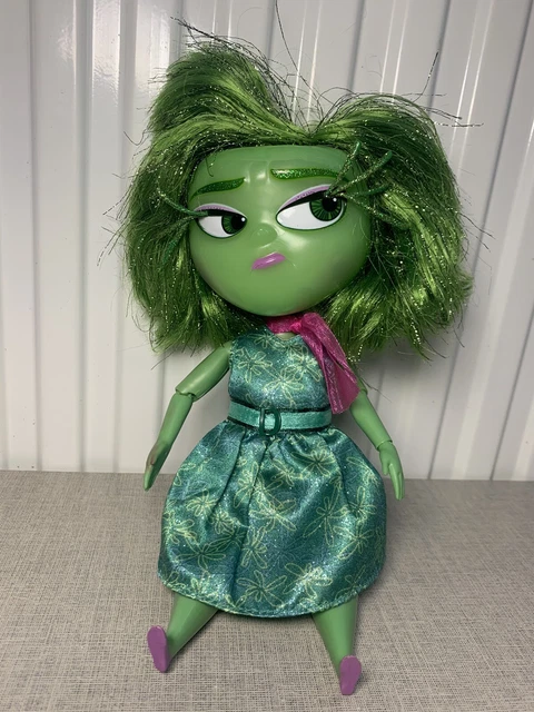 DISNEY STORE INSIDE Out Deluxe Talking Light Up Green Disgust Figure ...