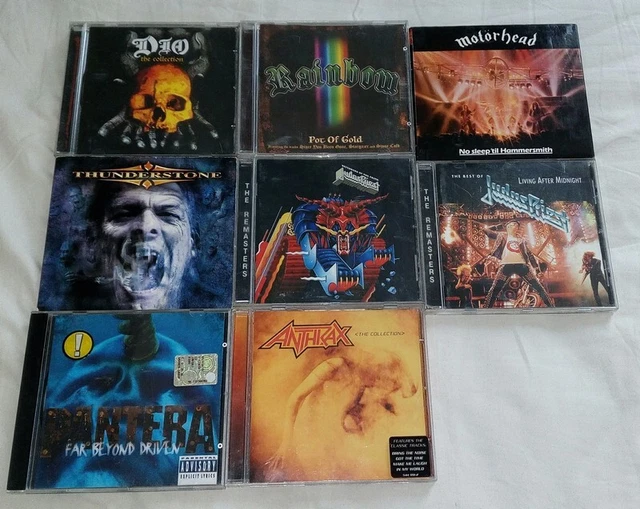 JUDAS PRIEST METALLICA-MOTORHEAD-ANTHRAX-DIO RARE Heavy Metal CDs ...