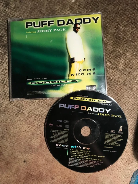 PUFF DADDY FEATURING Jimmy Page Music from Godzilla CD Come with Me EUR ...