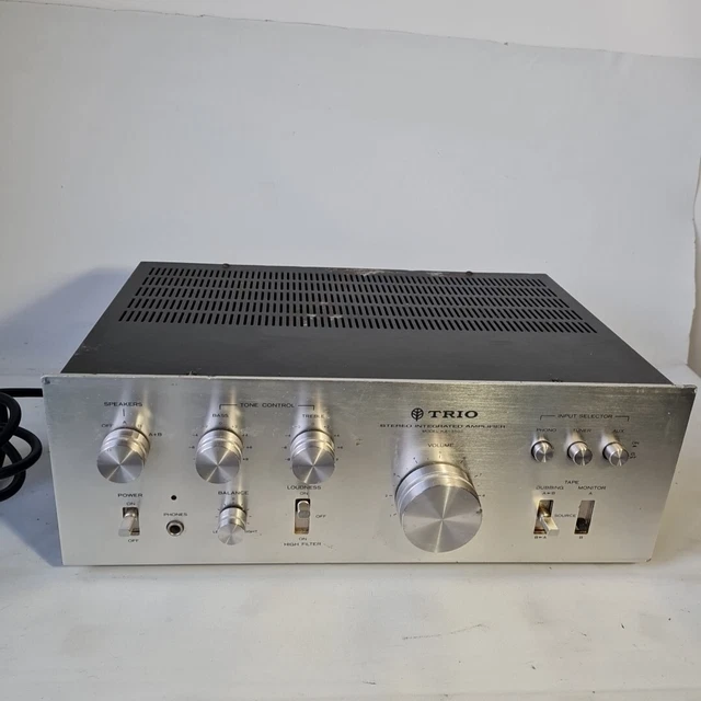 VINTAGE TRIO KENWWOD KA-3500 Stereo Integrated Amplifier Phono Output - Working £94.99 - PicClick UK