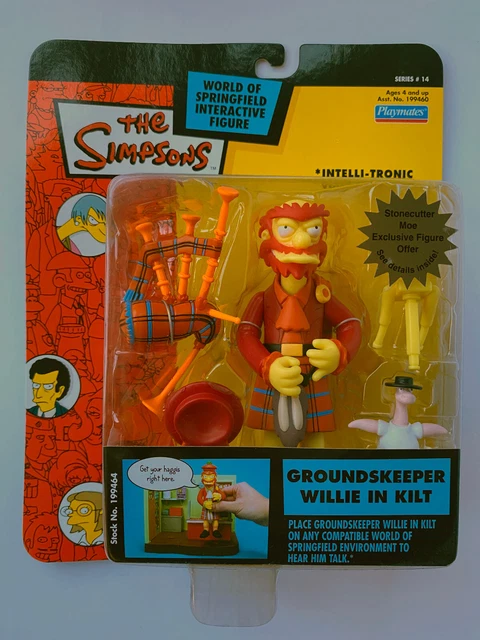 THE SIMPSONS SERIES 14 Groundskeeper Willie In Kilt Playmates ...