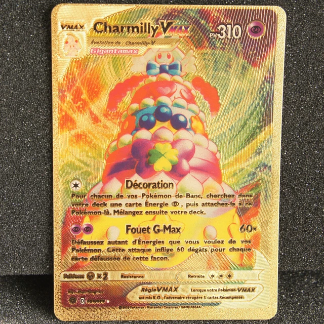 CARTE POKÉMON CHARMILLY VMAX 023/073 ART Gold Metal Ultra Rare comme ...