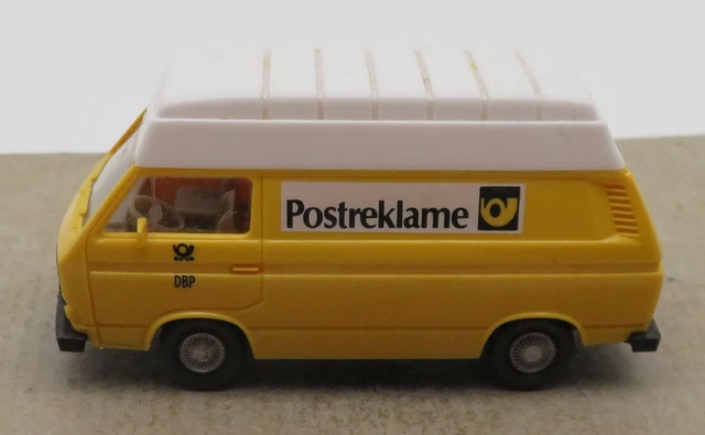 RARE WIKING HO 1/87 VW KOMBI TRANSPORTER T3 raised post office no box ...