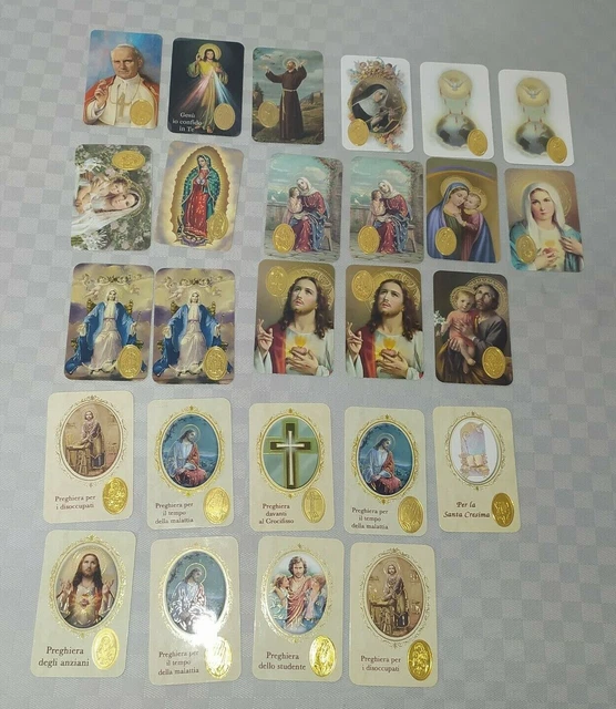 26 TESSERE PLASTIFICATE Santini Da Collezione Nb Italy Santi Immagini ...