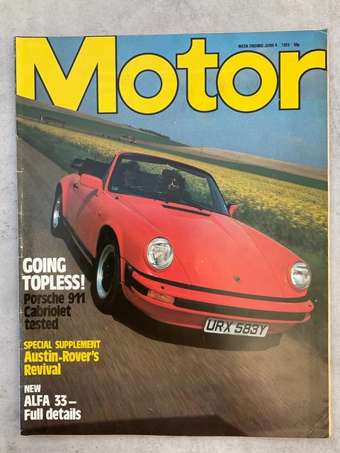 MOTOR MAGAZINE - 4 June 1983 - Alfa 33, 911 SC Cabrio, R9 TD, 956 ...