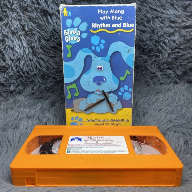 BLUE'S CLUES RHYTHM and Blue VHS Movie 1998 Nick Jr Nickelodeon Orange ...