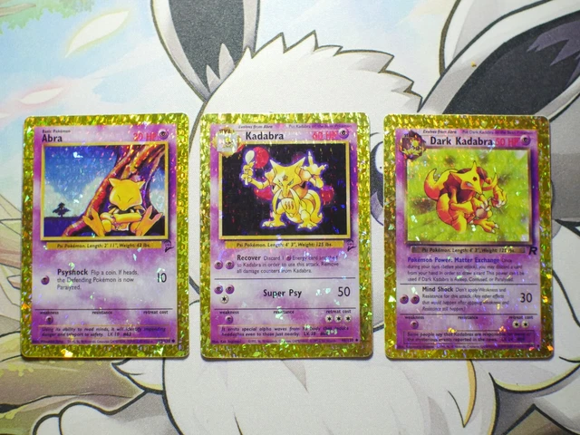 ULTRA RARE STICKER PRISM HOLO Vending Machine Pokémon Cards Abra ...