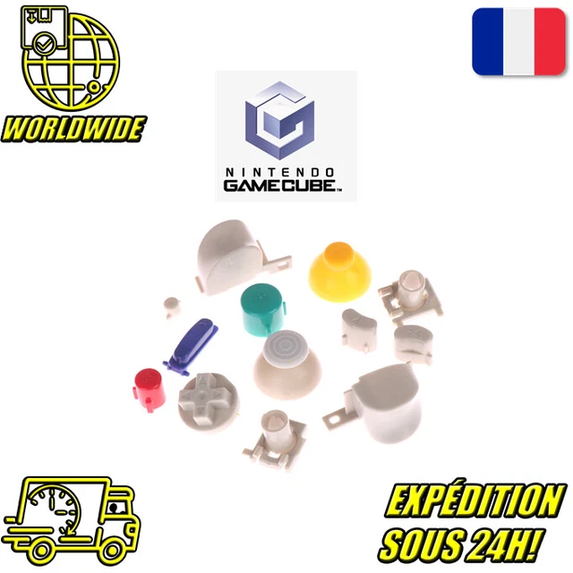 NINTENDO GAMECUBE BUTTON Set Kit Buttons Stick Controller Joystick ...