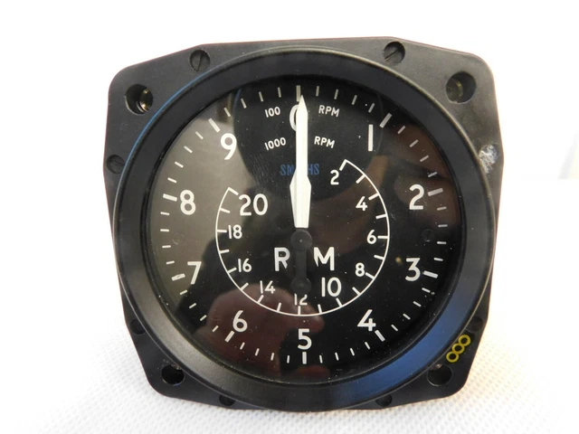 SMITHS AIRCRAFT COMPRESSED Tachometer RPM Gauge PW 95 RV Ref No: 6A ...