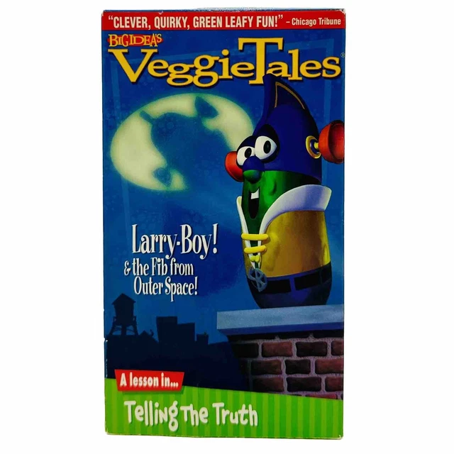 VEGGIETALES LARRY-BOY FIB Outer Space VHS Video Tape Christian Telling ...