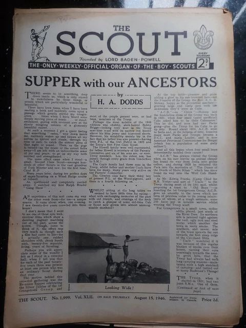 UK SCOUTING 1940'S The Scout Magazine August 15 1946 EUR 1,19 - PicClick FR
