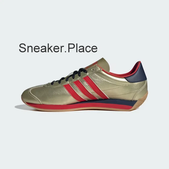 ADIDAS ORIGINALS COUNTRY OG Men's Trainers in Gold and Red Limited ...