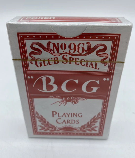 “BCG” PLAYING CARDS Club Special No. 96 Poker Extra Selected NEW $5.99 ...