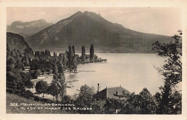 74 MENTHON SAINT Bernard Plage Et Massif Des Bauges EUR 3,25 - PicClick FR