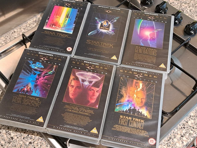 STAR TREK THE Movies 6 VHS Video Box Set 1997 Original Widescreen Version £9.95 - PicClick UK