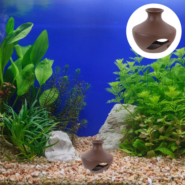 FISH HIDEOUT HOUSE Aquarium Rock Tank Escape Hole Exquisite Cave £15.75 ...