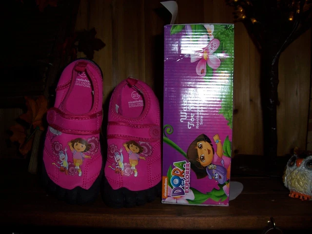 NICKELODEON DORA THE Explorer Water Toe Shoes Size 3 Kids Apparel ...