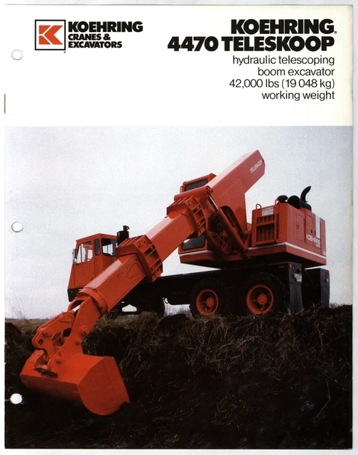 KOEHRING 4470 TELESKOOP Brochure 10 Pages, From 1987 #2 $14.99 ...