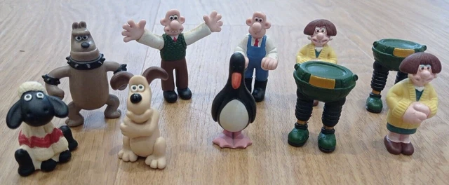 10X VINTAGE WALLACE And Gromit Figures 1989 Set Toy Mini Figure ...