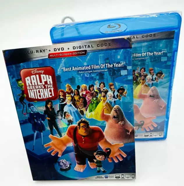 DISNEY'S WRECK IT Ralph Breaks The Internet Blu-ray + DVD + Digitale ...