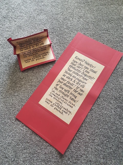 HARRY POTTER WIZARDING World Howler Letter Authentic HP Merch from ...